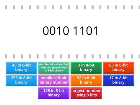 Binary Number Match Find The Match