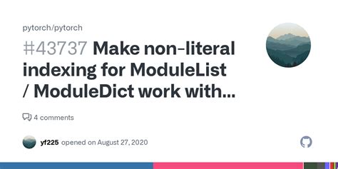 make non literal indexing for modulelist moduledict work with
