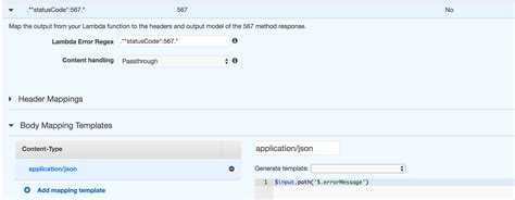 Amazon Web Services Aws Gateway Always Returns The Default Status Code Stack Overflow