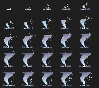 Tornado Pixel Sprite Sheet By Creasta Pixel