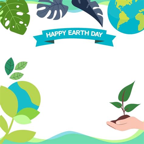 Earth Day Border Vector In Eps Illustrator  Psd Png Svg