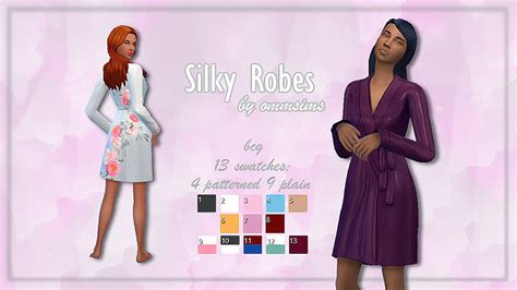 Custom Bathrobe Cc For The Sims 4 Male Female Fandomspot