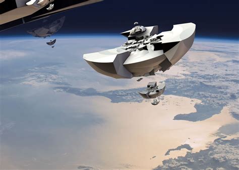 Orbital Platforms Poster By Geo Netique Displate