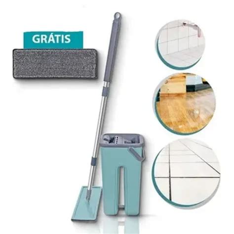 Flat Mop Com 1 Refil Extra Kmi Plásticos