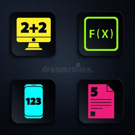 Set Test Or Exam Sheet Equation Solution Mobile Calculator Interface
