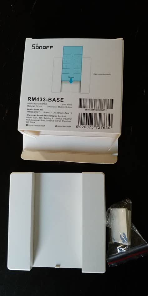 SONOFF RM Remote Control With Buttons And Base Compatible Devices Theengs And