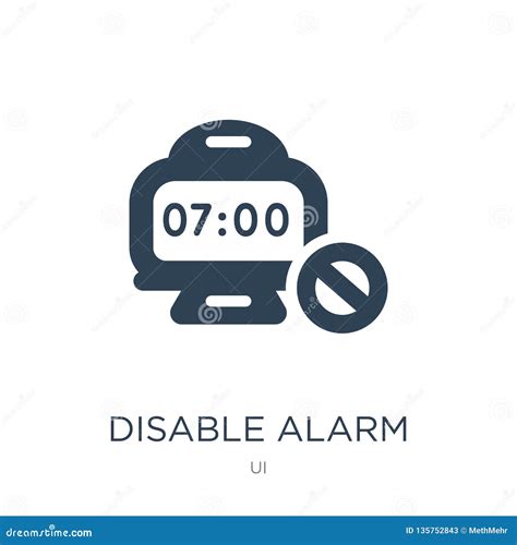 Disable Alarm Icon In Trendy Design Style Disable Alarm Icon Isolated