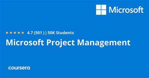 Microsoft Project Management Professional Certificate Coursera