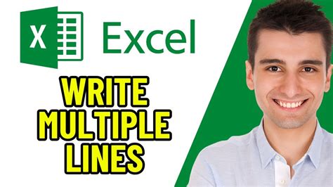 How To Write Multiple Lines In One Cell In Excel 2025 Full Guide