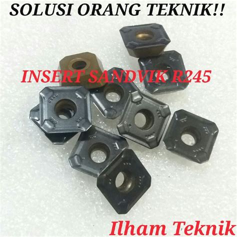 Jual Insert Bubut Pahat Bubut Insert Carbide Sandvik R245 Carbide Seken Atau Pisau Bubut