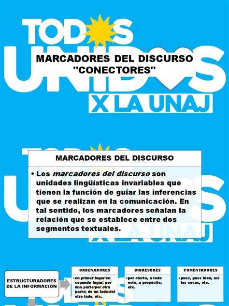 Marcadores Del Discurso Conectores Pdf