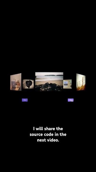 How To Create A 3d Rotating Image Gallery Using Html Css And Javascript
