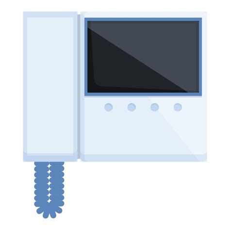 Intercom Voice Icon Cartoon Vector Door System 14340741 Vector Art At