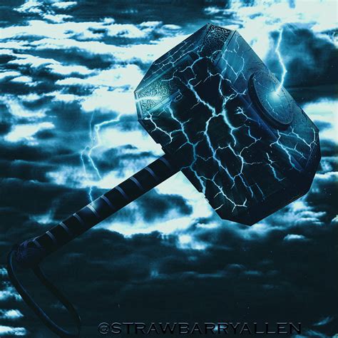 Broken Mjolnir By Strawbarryallen27 On Deviantart