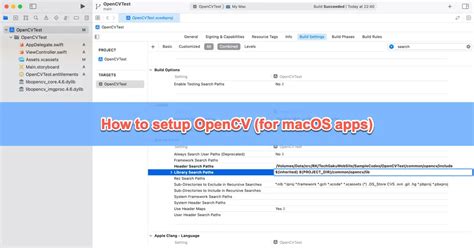 how to setup opencv for macos apps アールケー開発