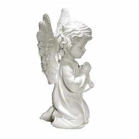 ᐉ Садова фігура ДомФигурок Ангелок що молиться Білий 1864 • Краща ціна в Києві Україні