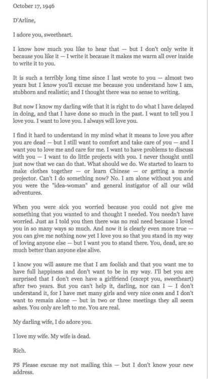 When A Physicist Falls In Love Richard Feynman Tumbex