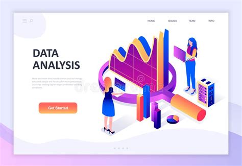 Modern Flat Design Isometric Concept Of Auditing Data Analysis Decorated People Character For