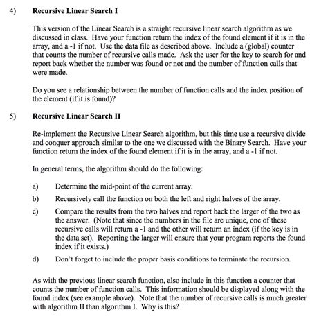 Solved Program 1 Some General Recursive Algorithms As We