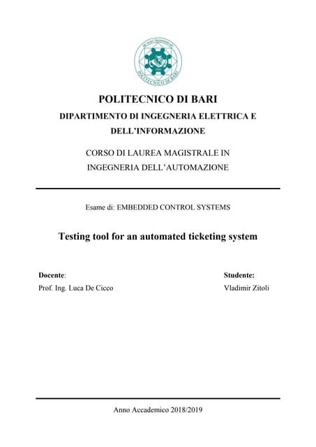 Testing Tool For An Automated Ticketing System Pdf