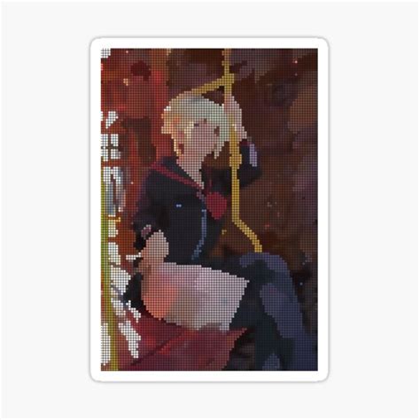 Sexy Anime Girl HQ Pixel 8 Bit Art Sticker For Sale By PixelDripped Redbubble