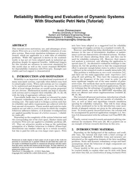 Reliability Modelling And Evaluation Of Dynamic Systems With Stochastic