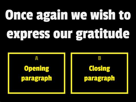 Am I An Opening Or Closing Paragraph Quiz