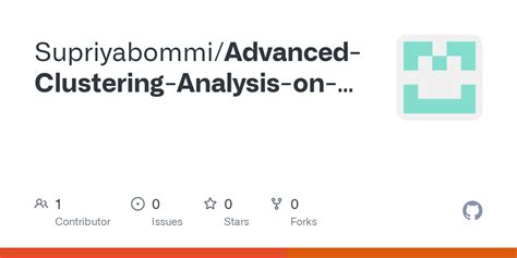Github Supriyabommiadvanced Clustering Analysis On Mental Health