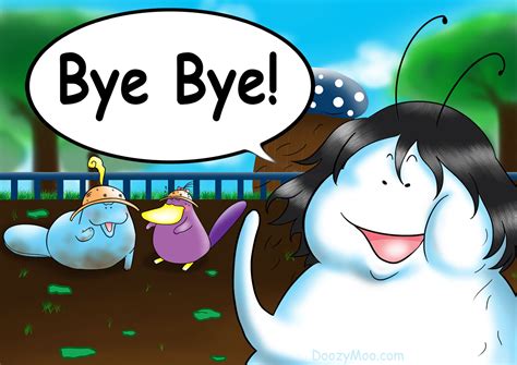 Group Waving Goodbye Cartoon
