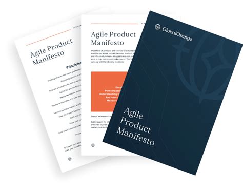 Updated Agile Product Manifesto Globalorange
