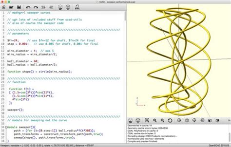 using openscad to design with code mathgrrl