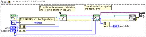simple vi to use ni 8451 to write and read command ni community