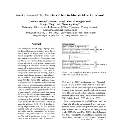 Are Ai Generated Text Detectors Robust To Adversarial Perturbations