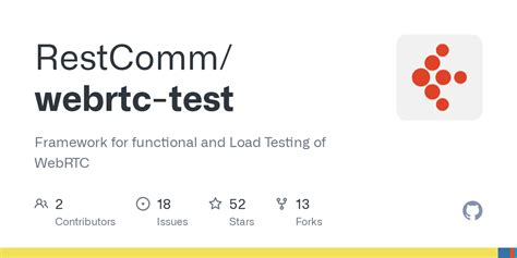 Github Restcommwebrtc Test Framework For Functional And Load