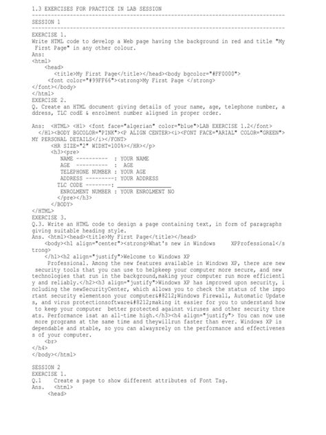 Ignou Javascript Programs Html Mcsl016 Pdf Html Element Html