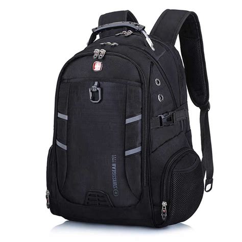 Multifunction Laptop Backpack Black Shopee Malaysia