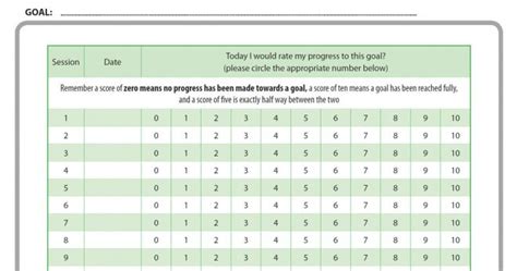 Goal Progress Chart Hope Project