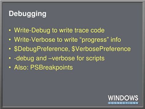 Adv Powershell Error Handling Debugging And Cmdlets