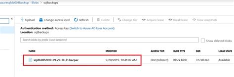 Creating An Azure Sql Database Backup Via Powershell Stefano Demiliani