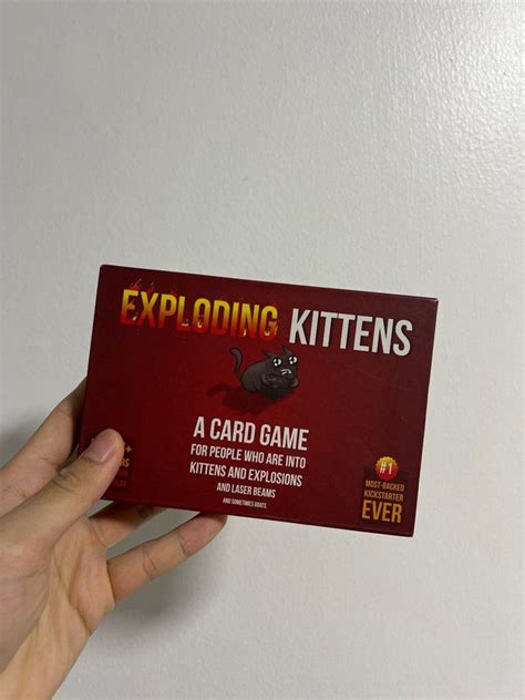 Exploding Kittens With Sleeves Hobbies And Toys Toys And Games On Carousell