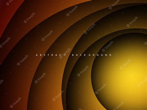 Premium Vector Orange Gradient Abstract Background With Realistic Circular Shadow