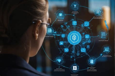 Futuristic Data Center Operations Premium Ai Generated Image