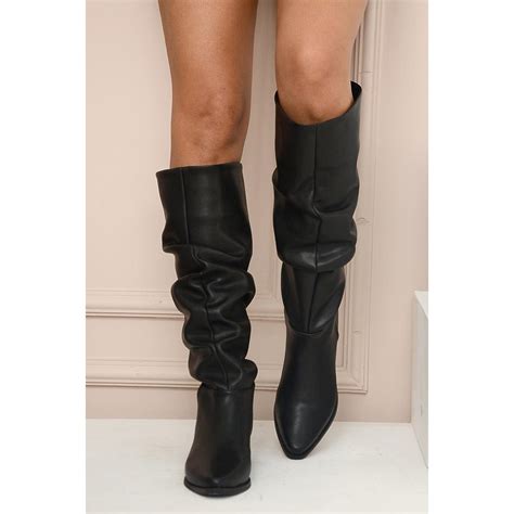 Купить Модные женские сапоги на каблуке Elegant Crease 37-4130-22 | Joom