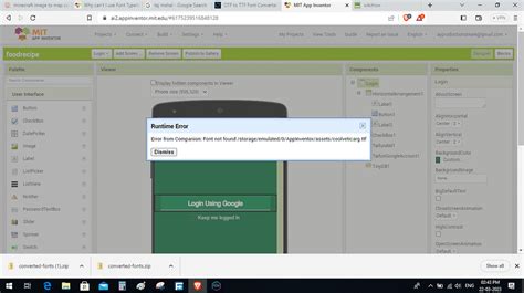 Why Cant I Use Font Typeface Property In Companion Mit App Inventor Help Mit App Inventor