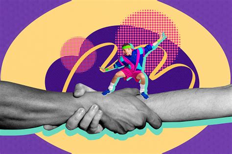 3d 콜라주 디자인 합성물 추세 삽화 스케치 손 보여주기 몸짓 언어 상징 함께 협력 젊은이 서 밸런스 35 39세에 대한 스톡 사진 및 기타 이미지 Istock