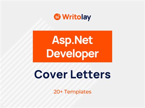 Asp Net Developer Cover Letter 4 Templates Writolay