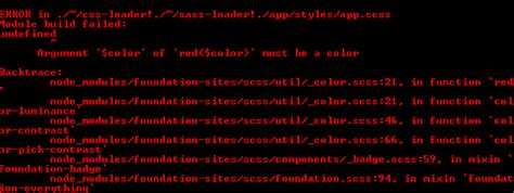 Foundation Everything Mixin Failing To Build With Webpack Sass Loader In 63 · Issue 9508