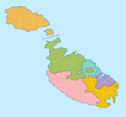Districts Of Malta Wikipedia