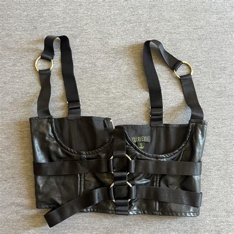 Emo Latex Top With Holes Cut Out Never Worn Great Depop