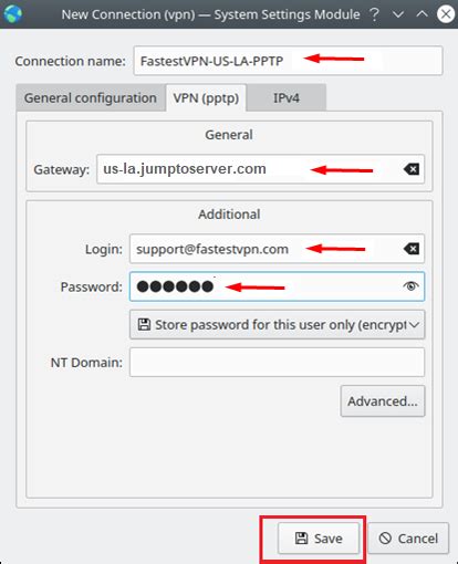 How To Setup Pptp Vpn On Kubuntu Linux Fastestvpn Support